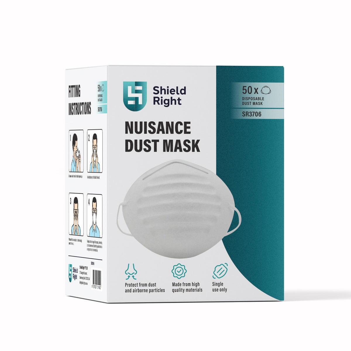 Nuisance Dust Mask, Disposable – 50 Pack — Shield Right